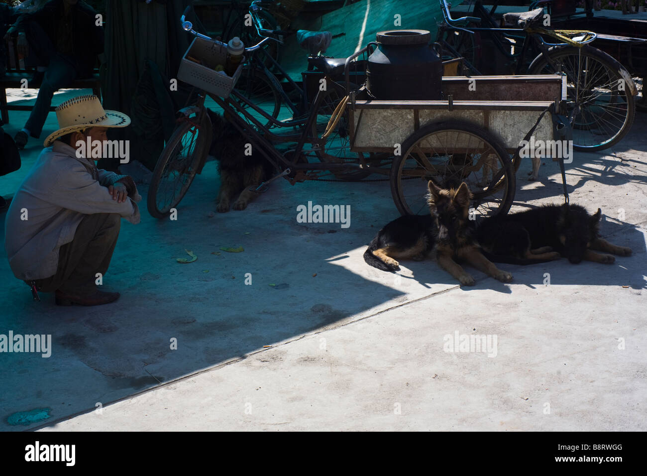 Chinese cowboy village hi-res stock photography and images - Alamy