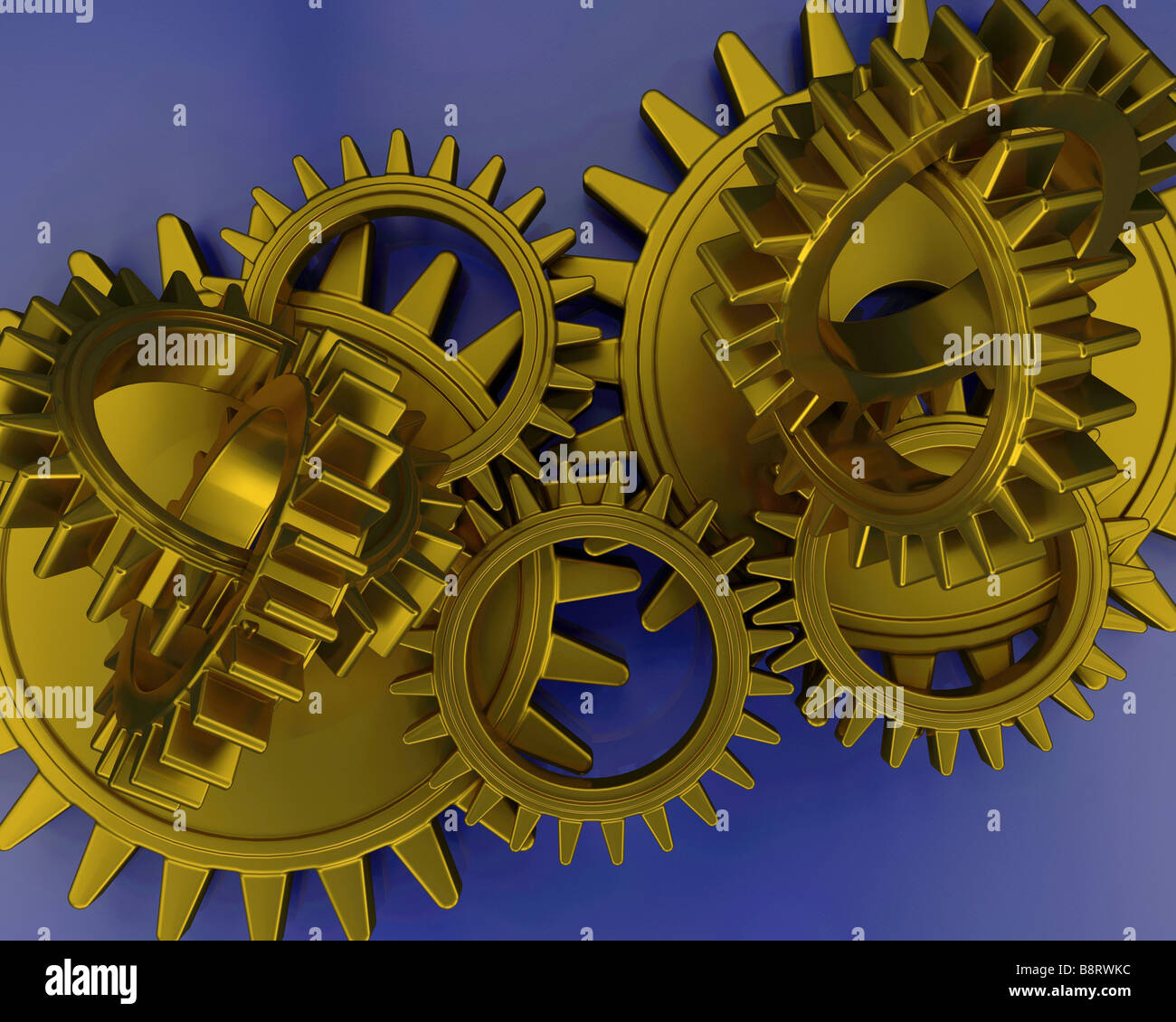 Interlocking gears hi-res stock photography and images - Alamy
