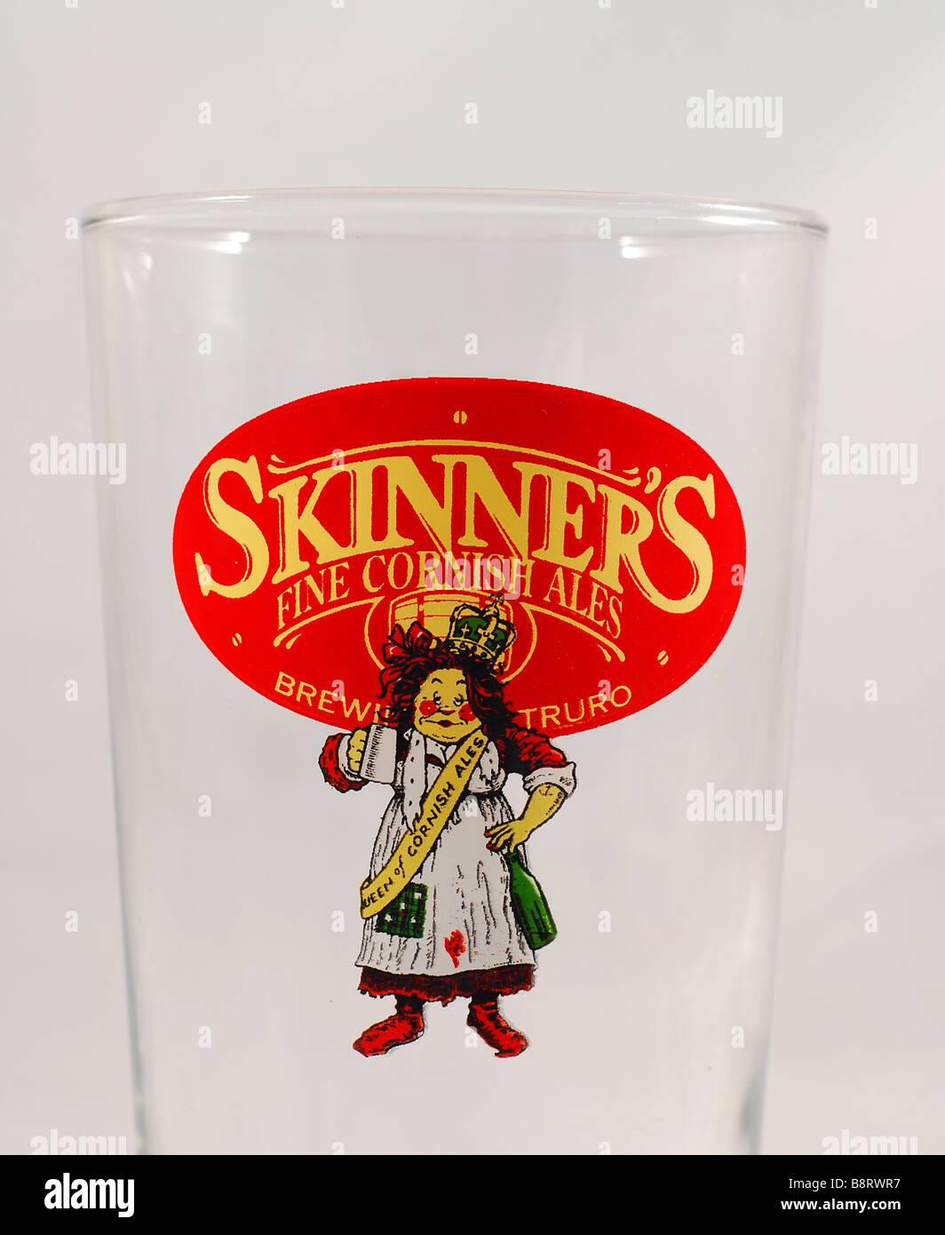 A Skinners Cornish ale glass Stock Photo - Alamy