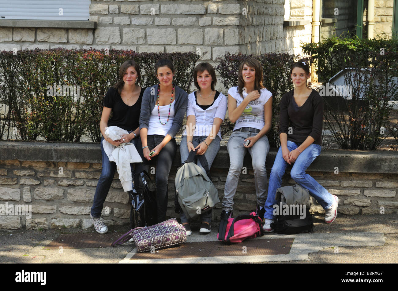 French teens hi-res stock photography and images - Alamy