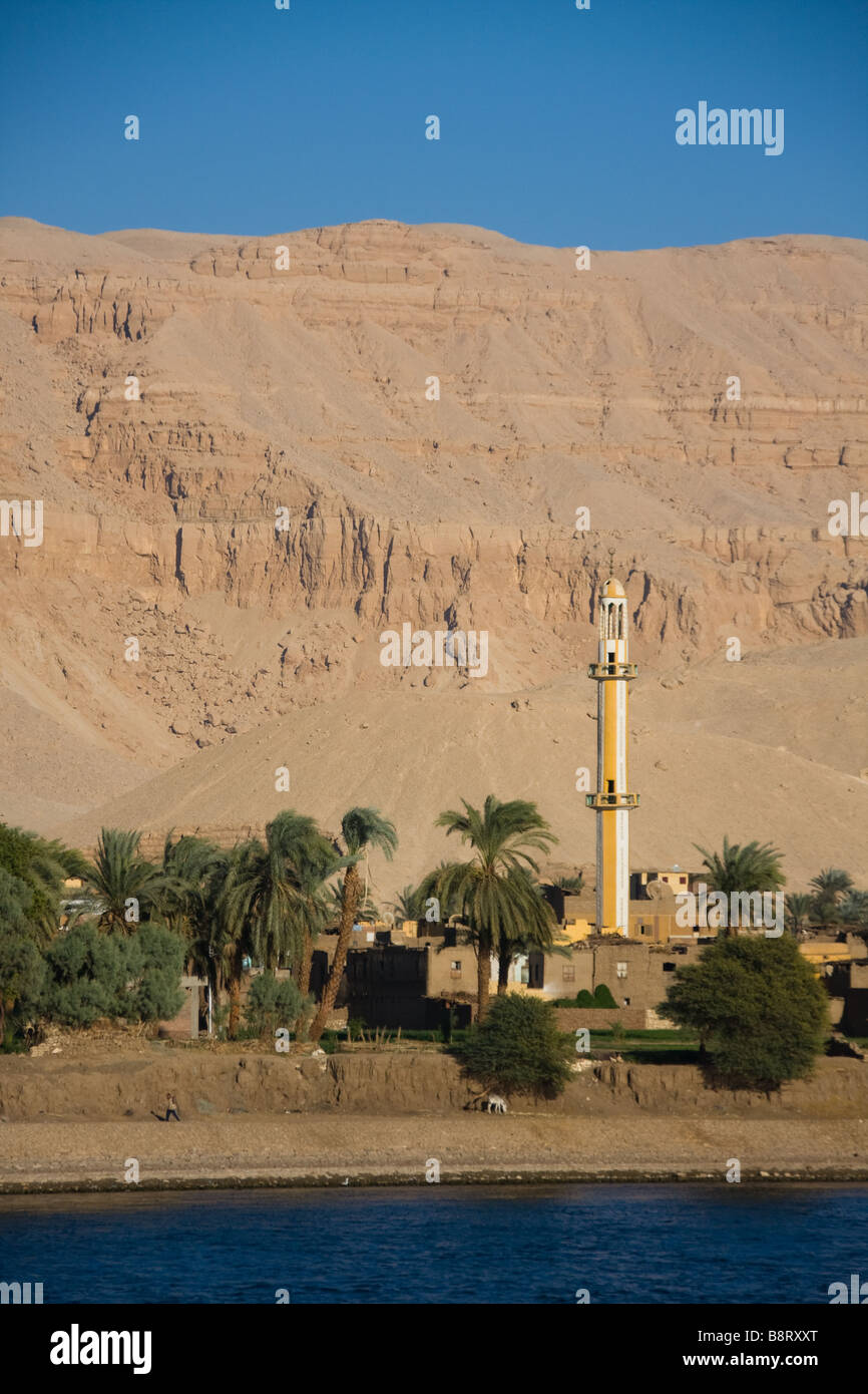 Minoret beside the Nile Egypt Stock Photo - Alamy