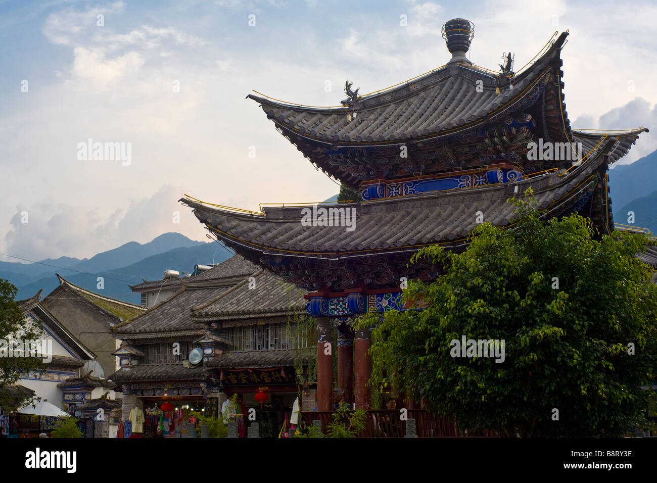Traditional chinese architecture in Dali, Yunnan Province, China Stock ...