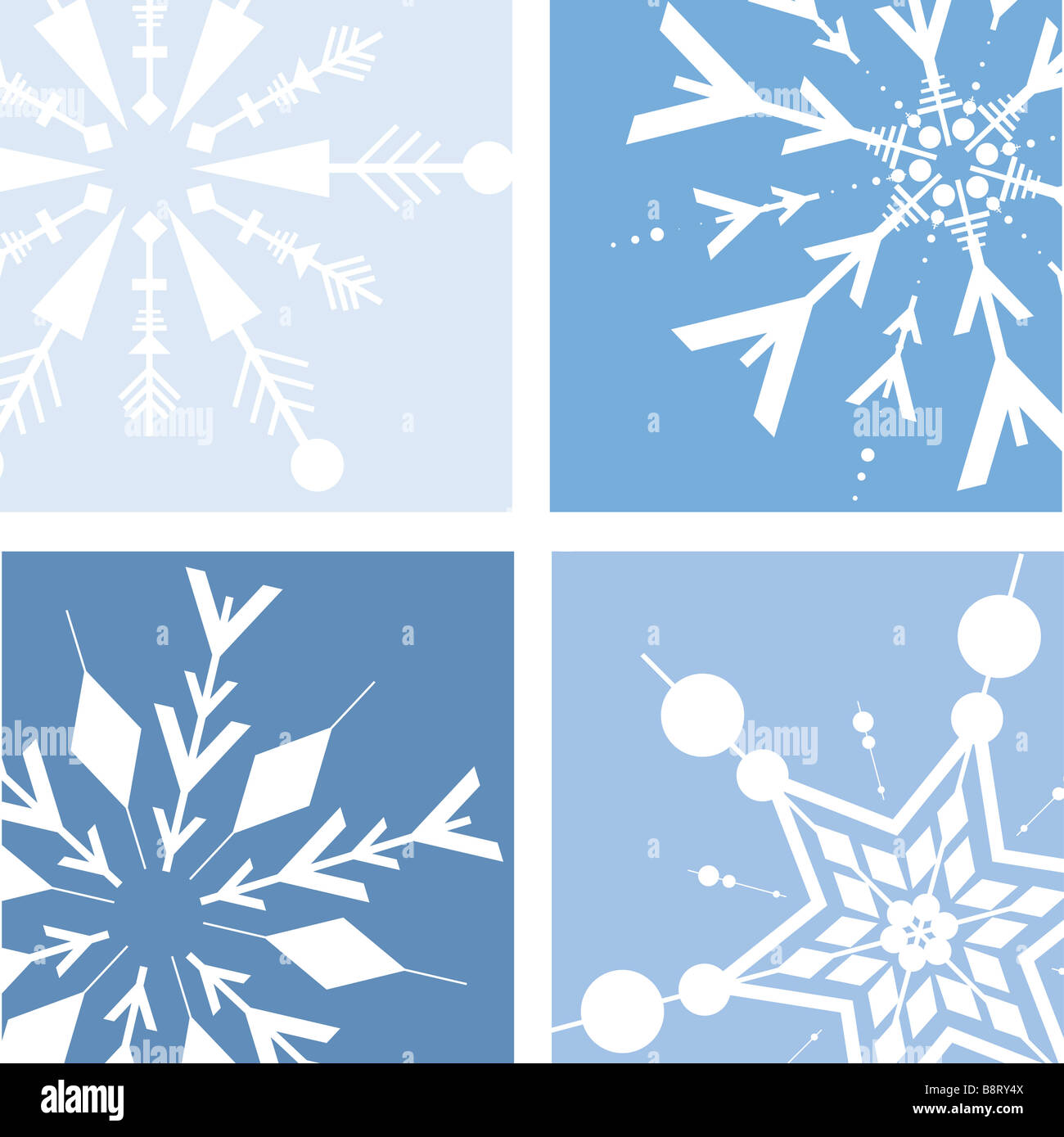 Retro style snowflake background Stock Photo - Alamy