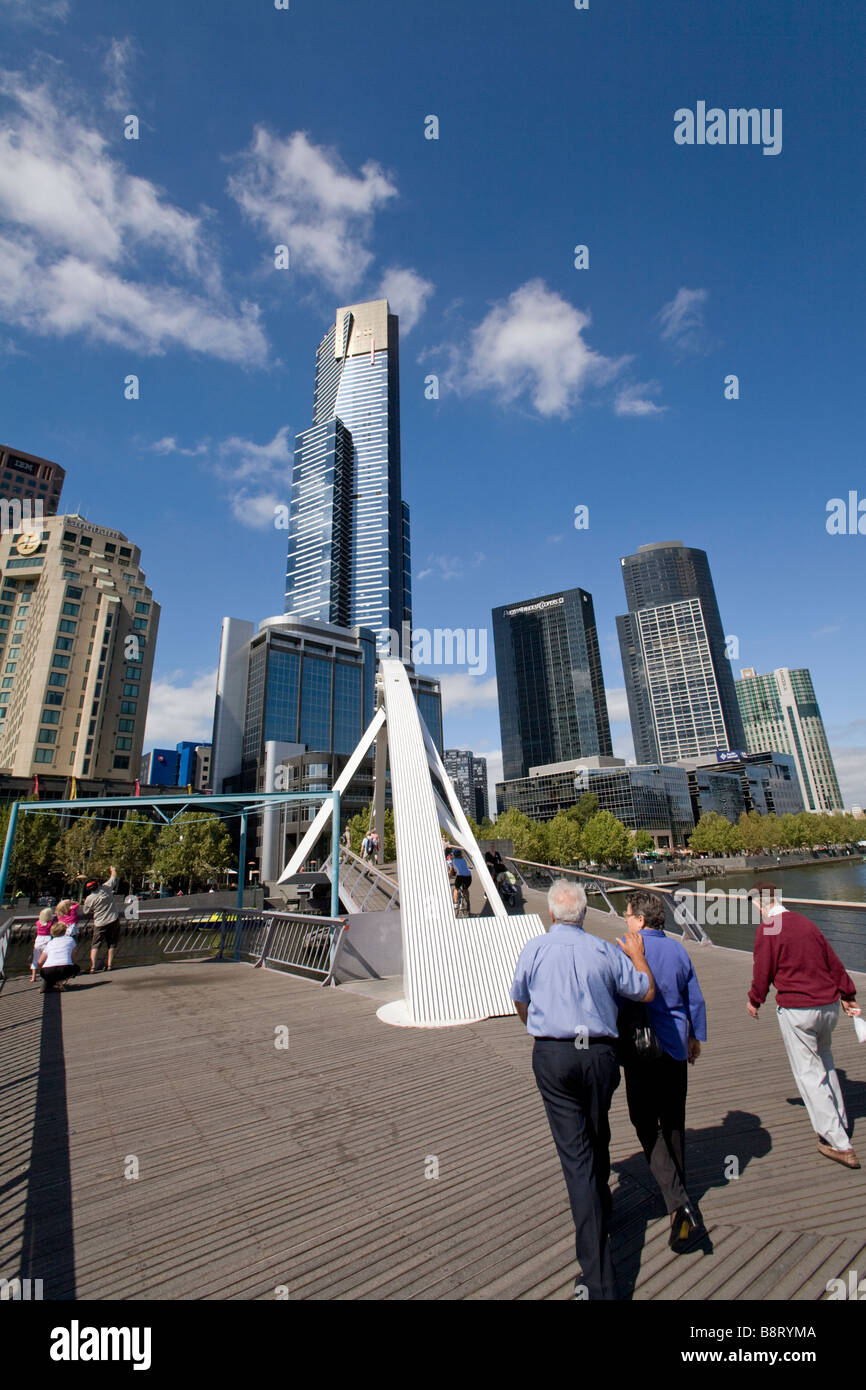 Melbourne footbridge hi-res stock photography and images - Alamy