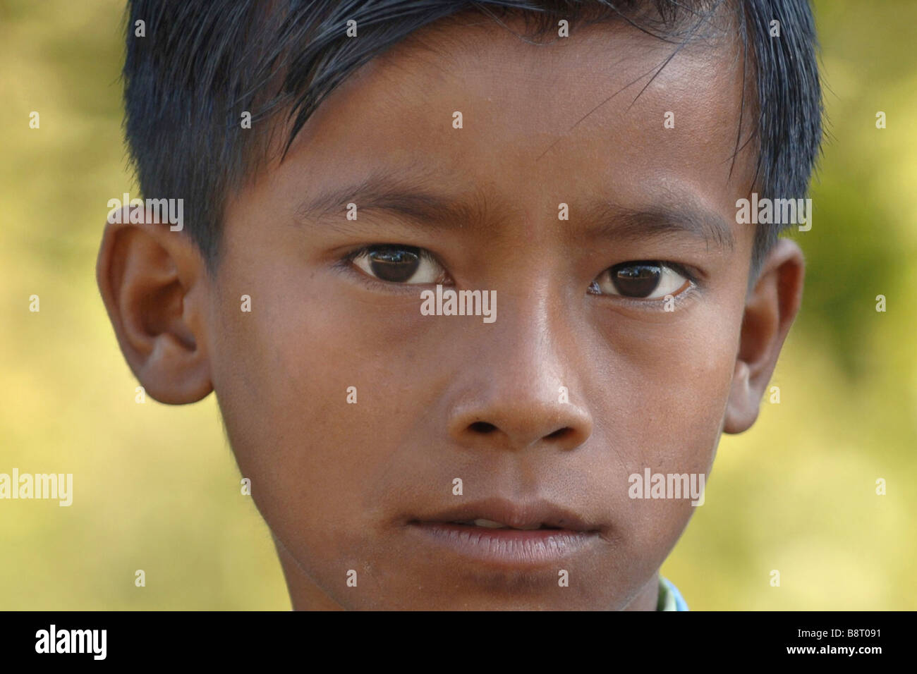 portrait of a young boy, Burma Stock Photo - Alamy