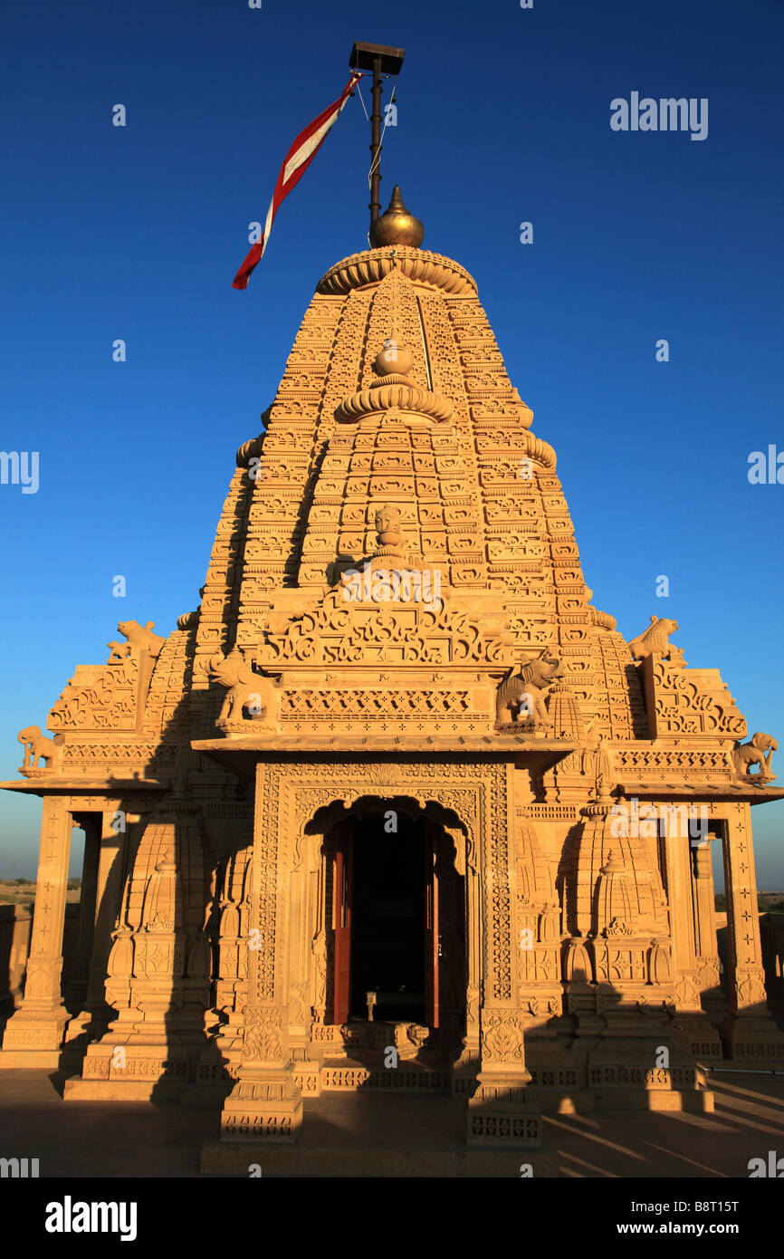 India Rajasthan Thar Desert Amar Sagar Jain Temple Stock Photo - Alamy