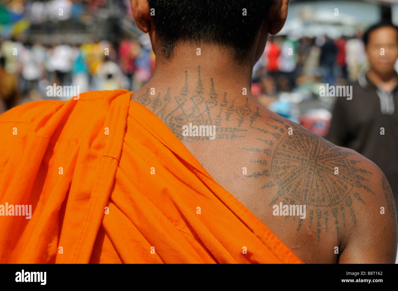 Buddhist monk tattoo hi-res stock photography and images - Alamy