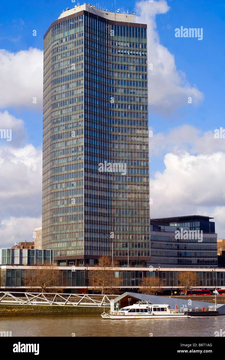 Millbank Tower and Pier Stock Photo - Alamy