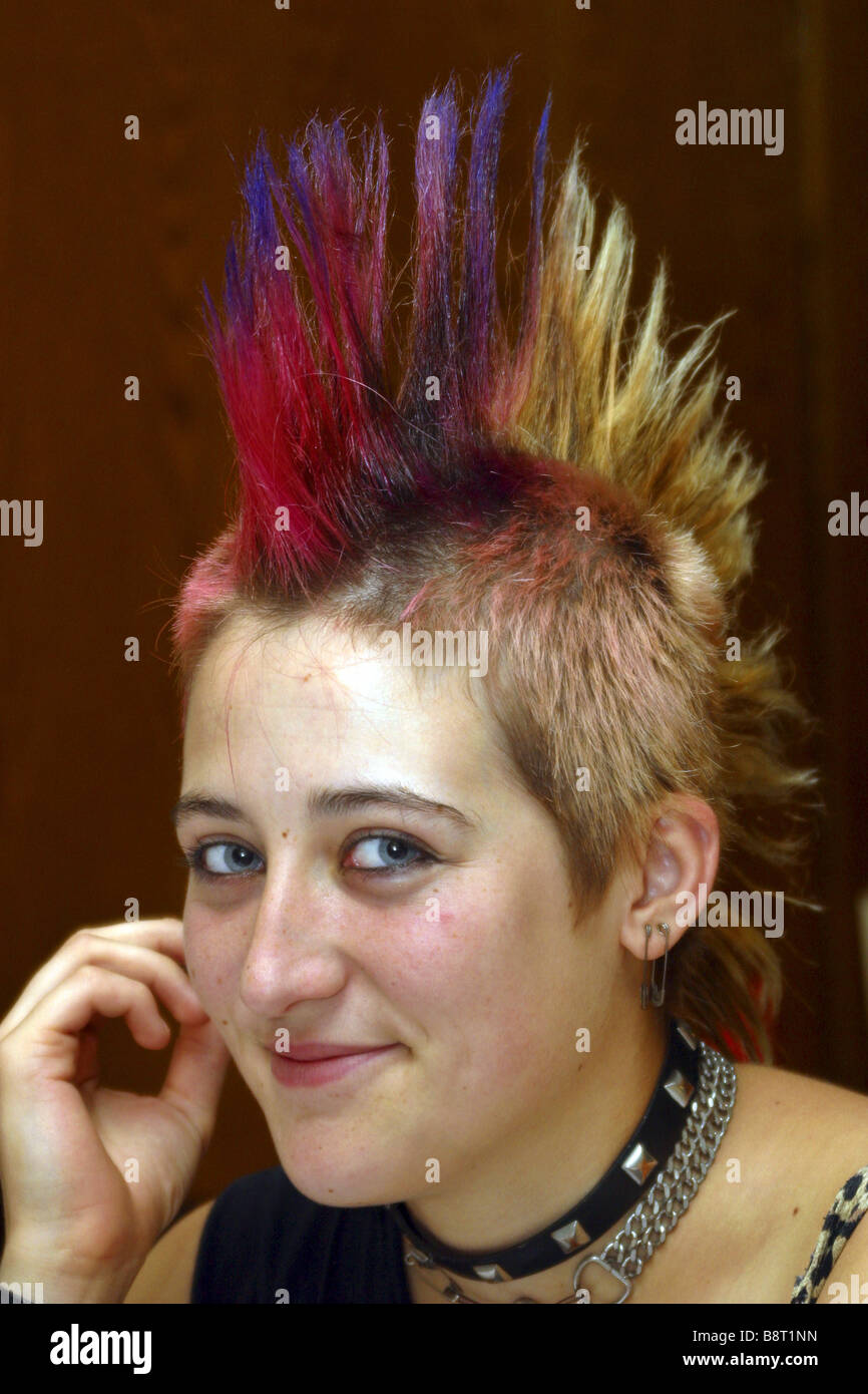 Punk Hair Mohawk Front