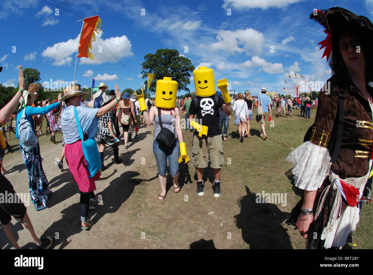 Lego men & women at Big Chill Music Festival Stock Photo - Alamy