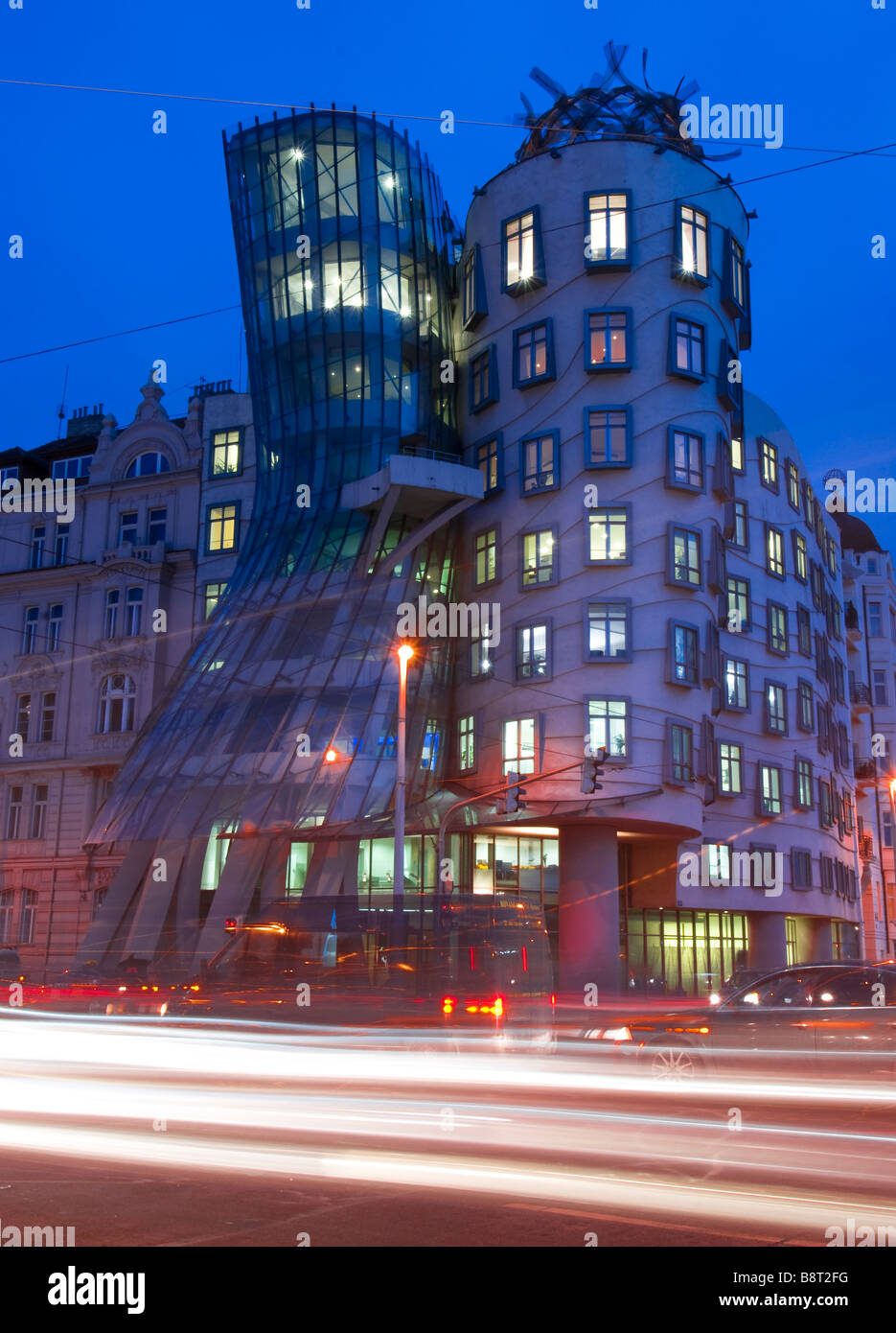 modern architecture, Dancing house, New Town, Prague, Czech Republic ...