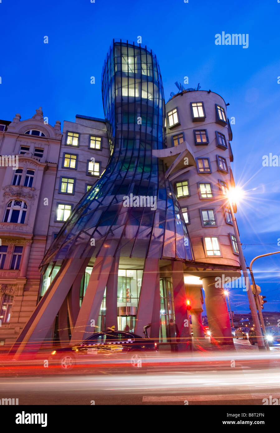 modern architecture, Dancing house, New Town, Prague, Czech Republic ...
