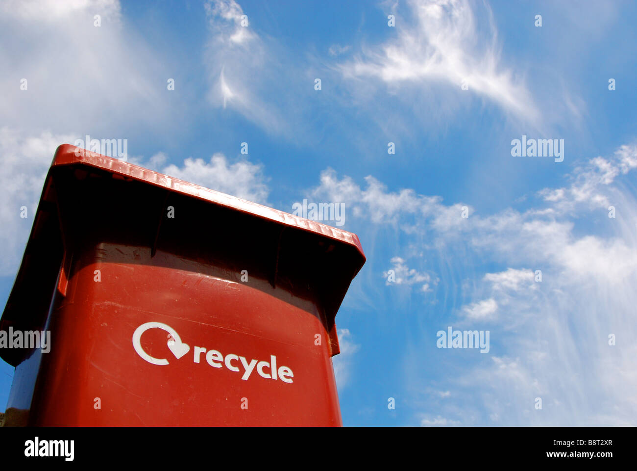 Recycle wheelie bin blue hi-res stock photography and images - Alamy