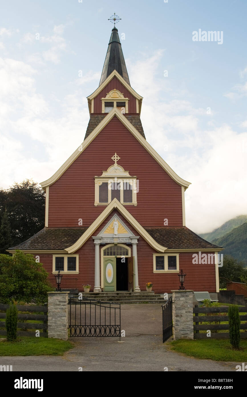Olden new church (1934), in Oldedalen, Olden, Norway Stock Photo - Alamy