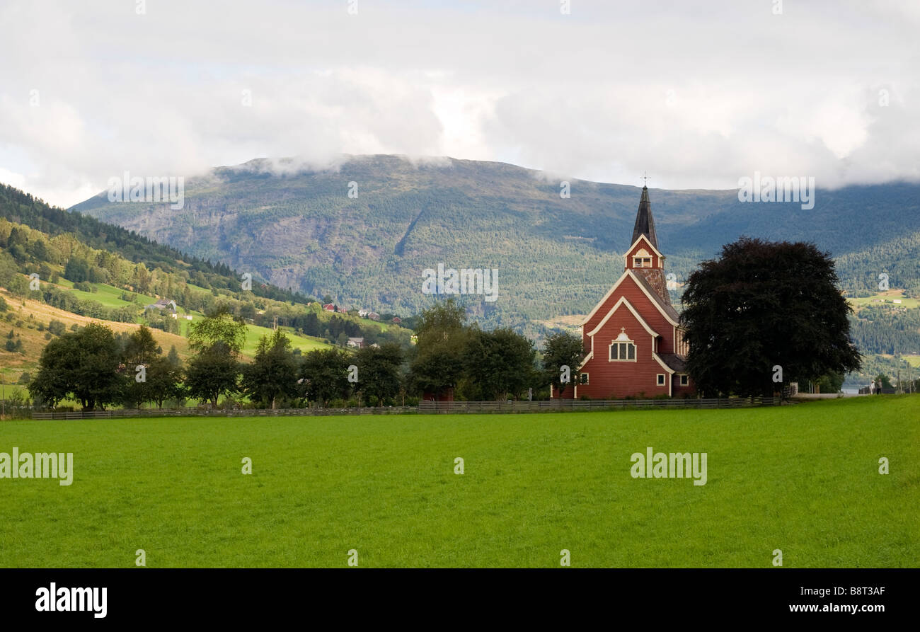 Olden new church (1934), in Oldedalen, Olden, Norway Stock Photo - Alamy