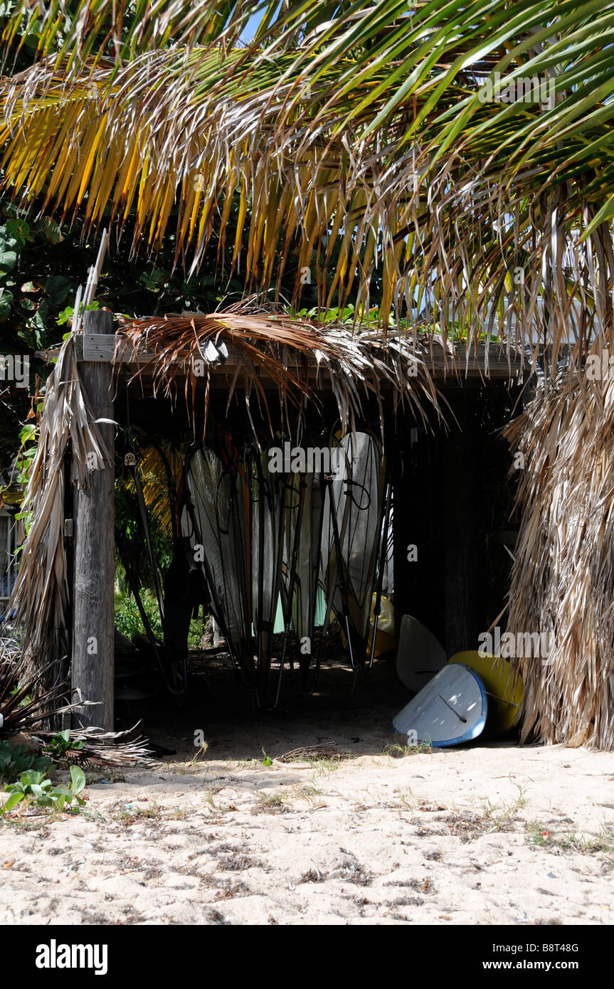 Surf Shack on the beach Stock Photo - Alamy
