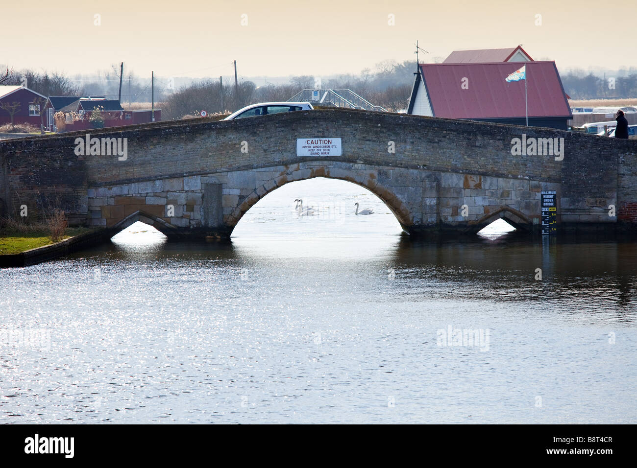 The [Medieval Bridge] built 1385 at the Norfolk Broads] Town of [Potter ...