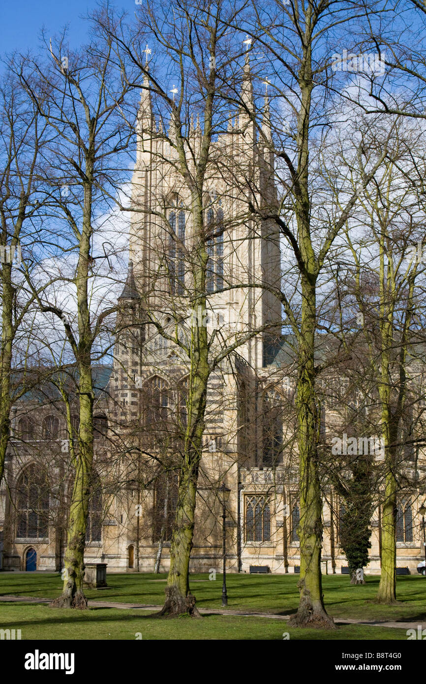 bury st edmunds cathedral suffolk town england uk gb Stock Photo - Alamy