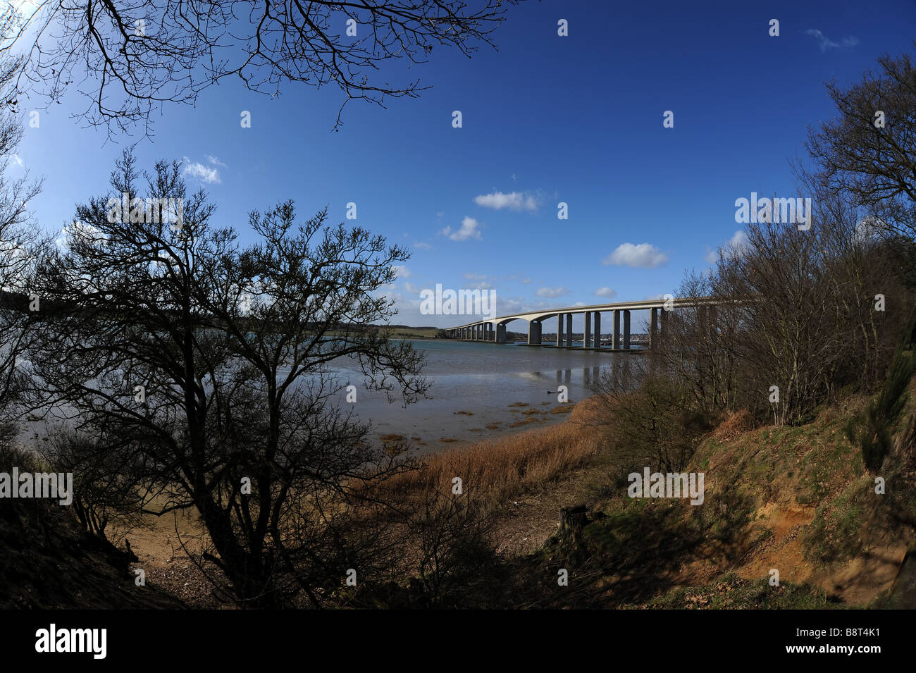 The Orwell Bridge over the river Orwell in Ipswich Suffolk Stock Photo ...