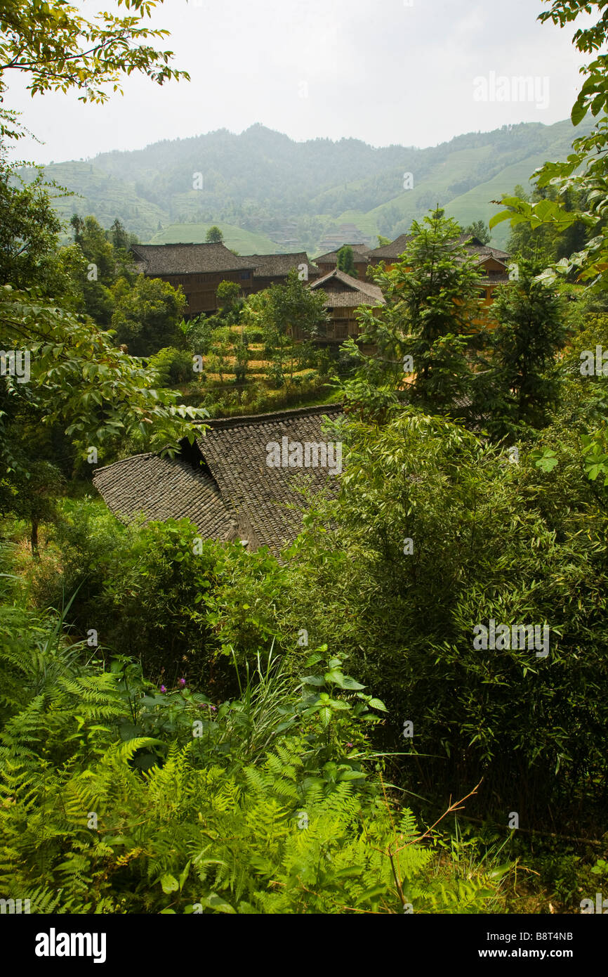 Longshen pingan china rice terraces hi-res stock photography and images ...