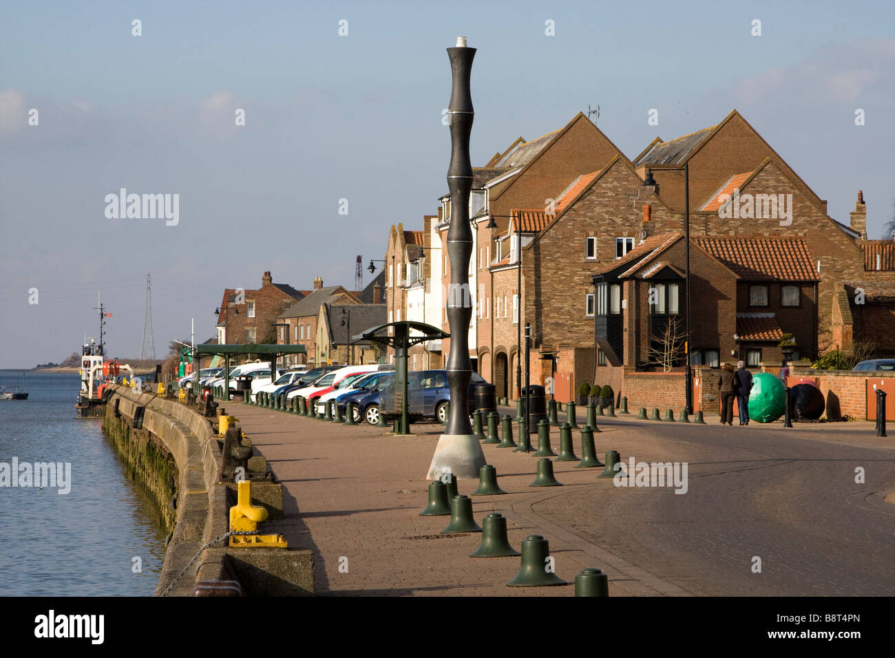old quayside river ouse kings lynn town centre west norfolk east anglia ...