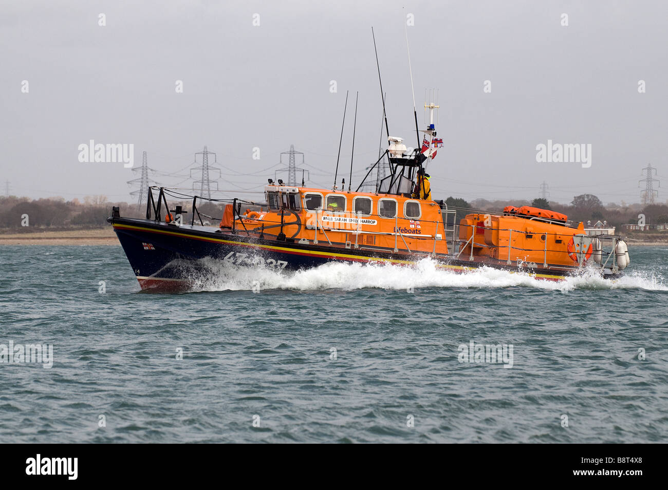 The Calshot Tyne class RNLB Sarah Emily Harrop returning from exercise ...