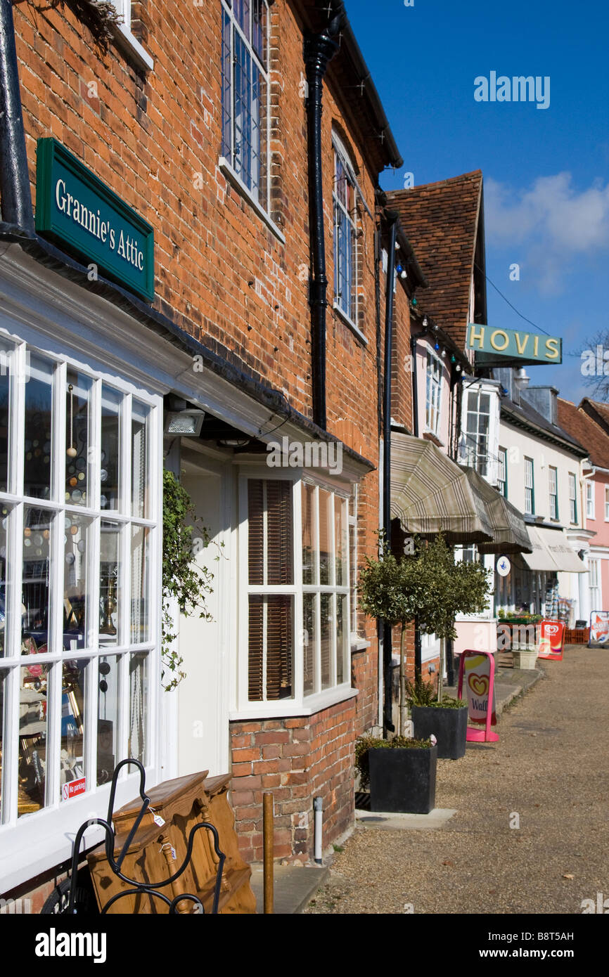 lavenham pretty historic picturesque village suffolk east anglia ...
