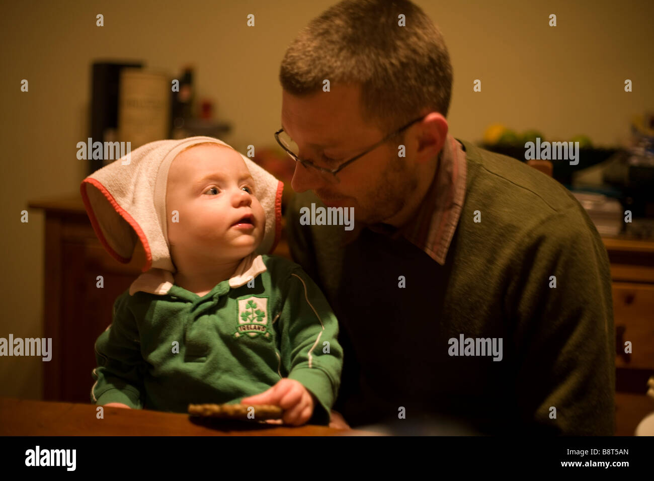 Boy nun Ireland fun father dad Stock Photo - Alamy