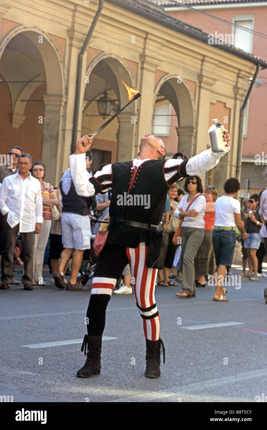 Fire eaters historical parade of the feast of St Nicola Castelfranco ...