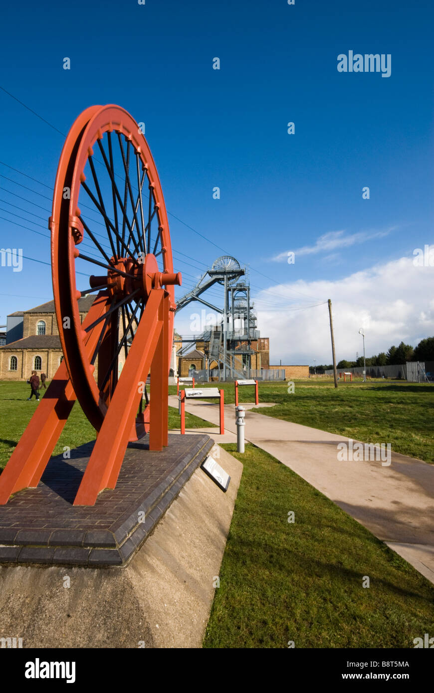 Colliery pit head winding wheel hi-res stock photography and images - Alamy