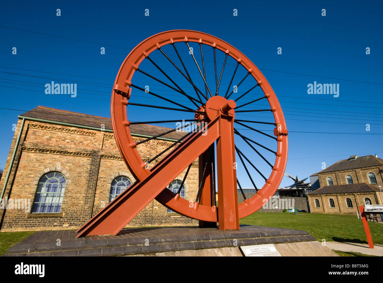 Colliery pit head winding wheel hi-res stock photography and images - Alamy
