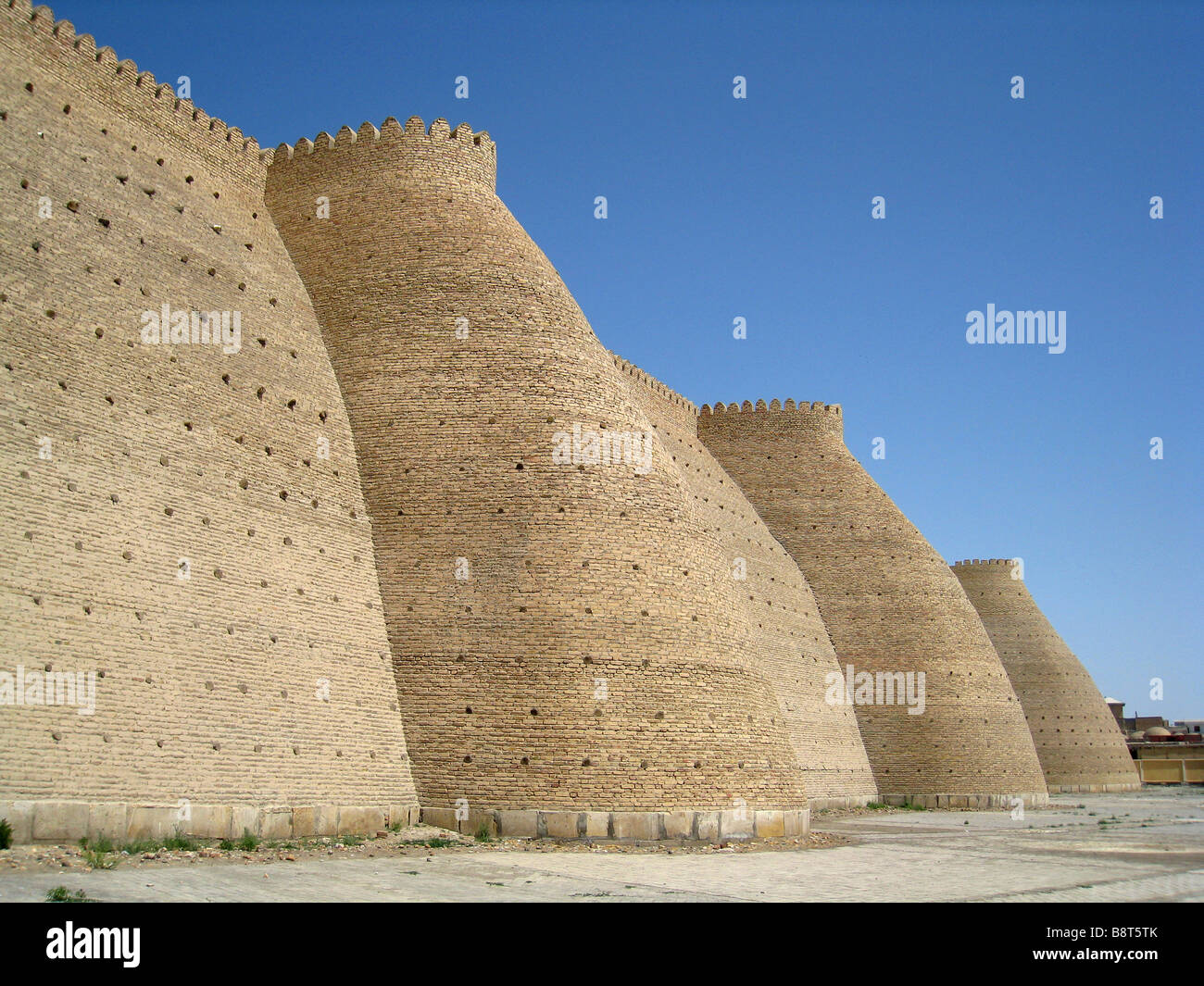The walls of a fort, Bukhara, Uzbekistan Stock Photo - Alamy