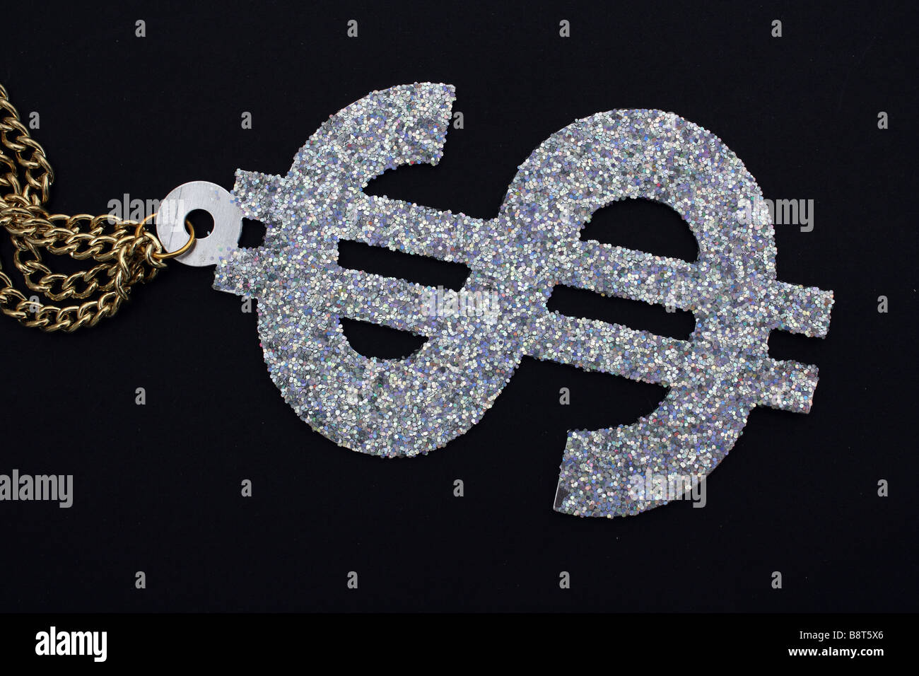 SPARKLING SILVER DOLLAR SIGN ON BLACK BACKGROUND HORIZONTAL BDB11111 ...