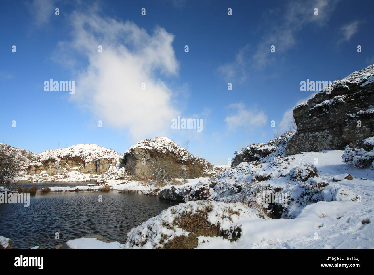 Dartmoor haytor winter hi-res stock photography and images - Alamy