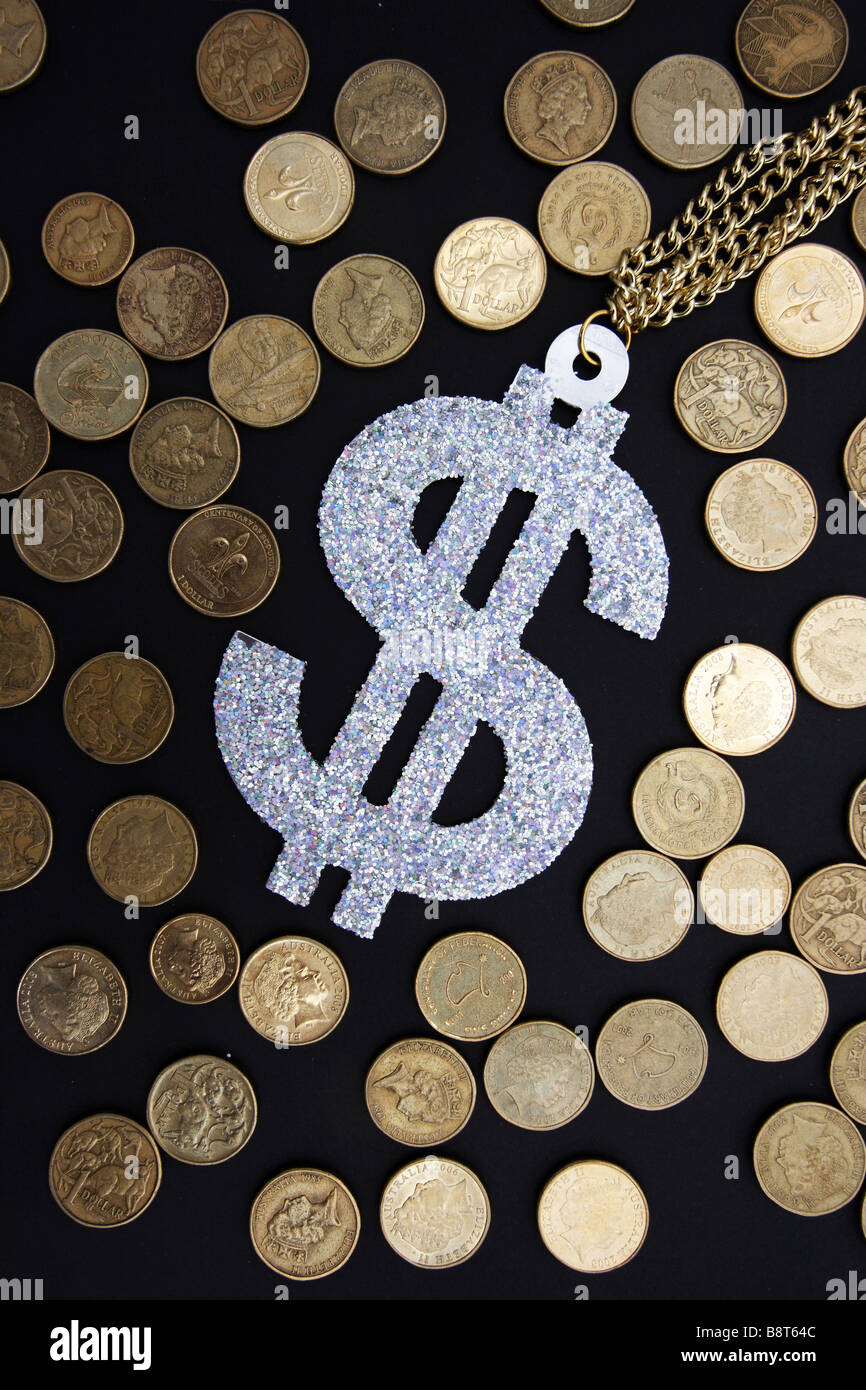 Dollar Signs Black Background