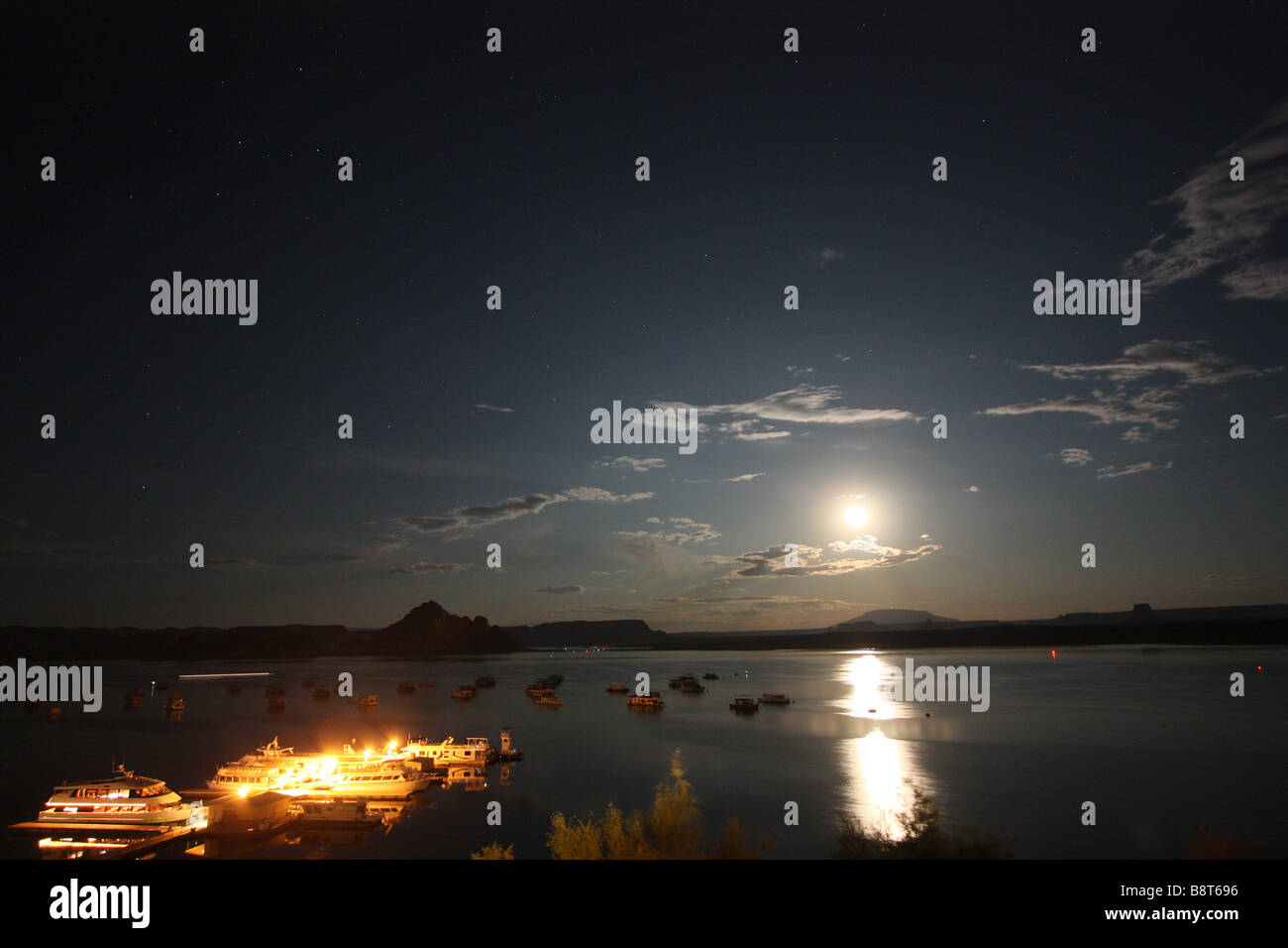 Moonrise at Lake Powell, Arizona Stock Photo - Alamy
