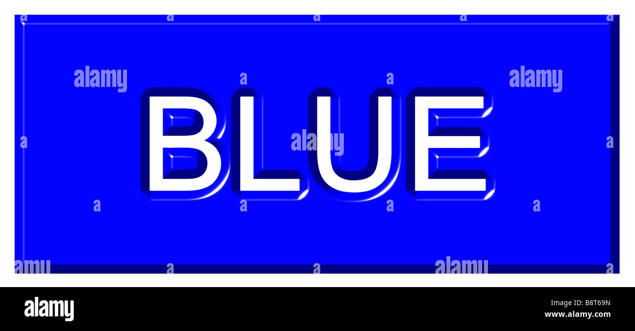 3d blue badge Stock Photo - Alamy
