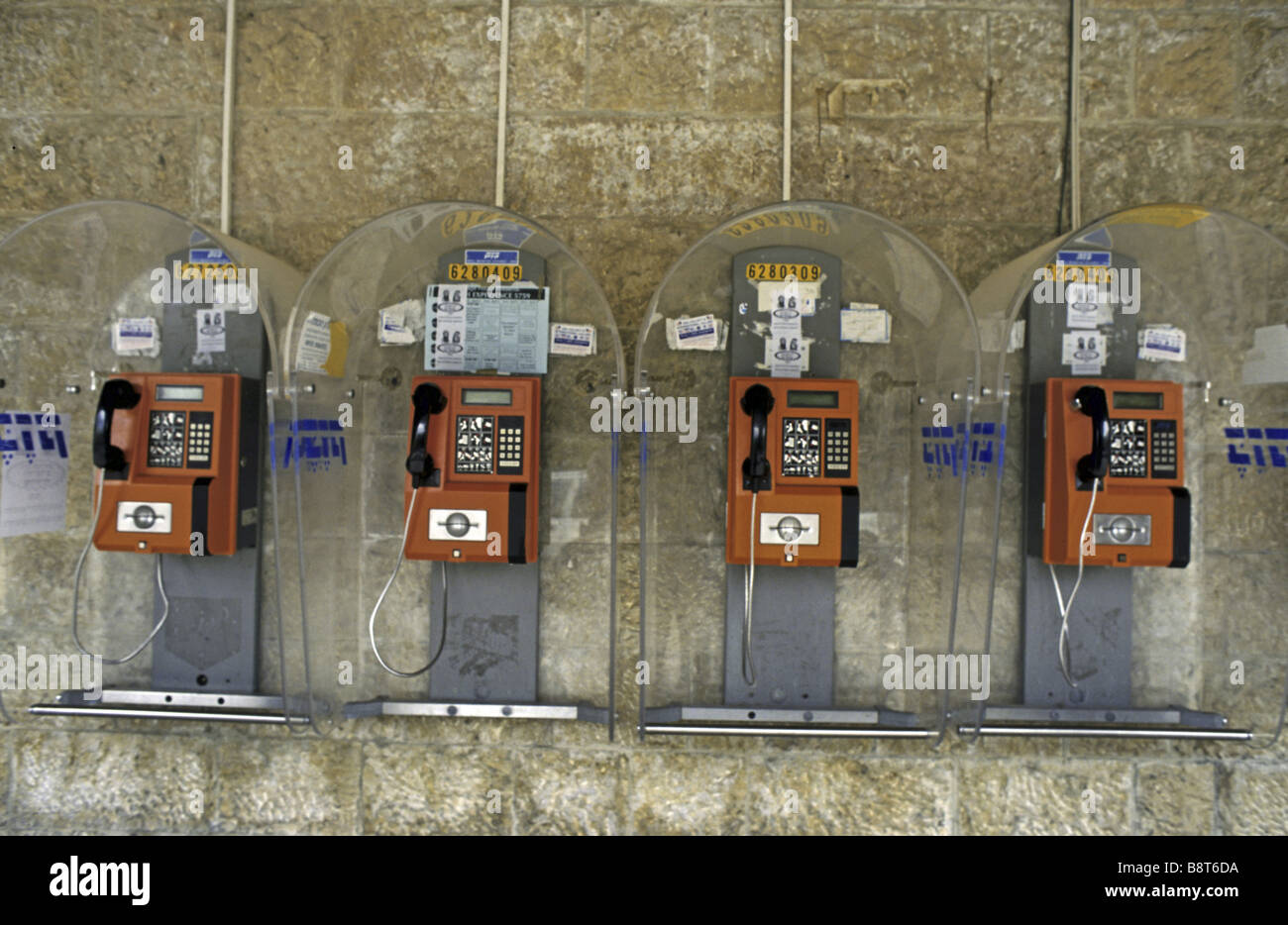 public phones, Israel, Jerusalem Stock Photo - Alamy
