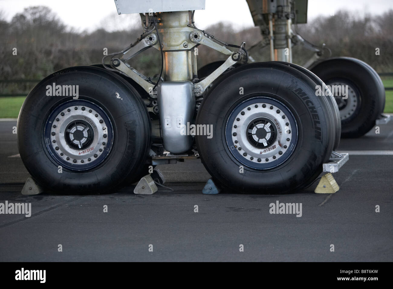 Close up of concorde wheels Stock Photo - Alamy