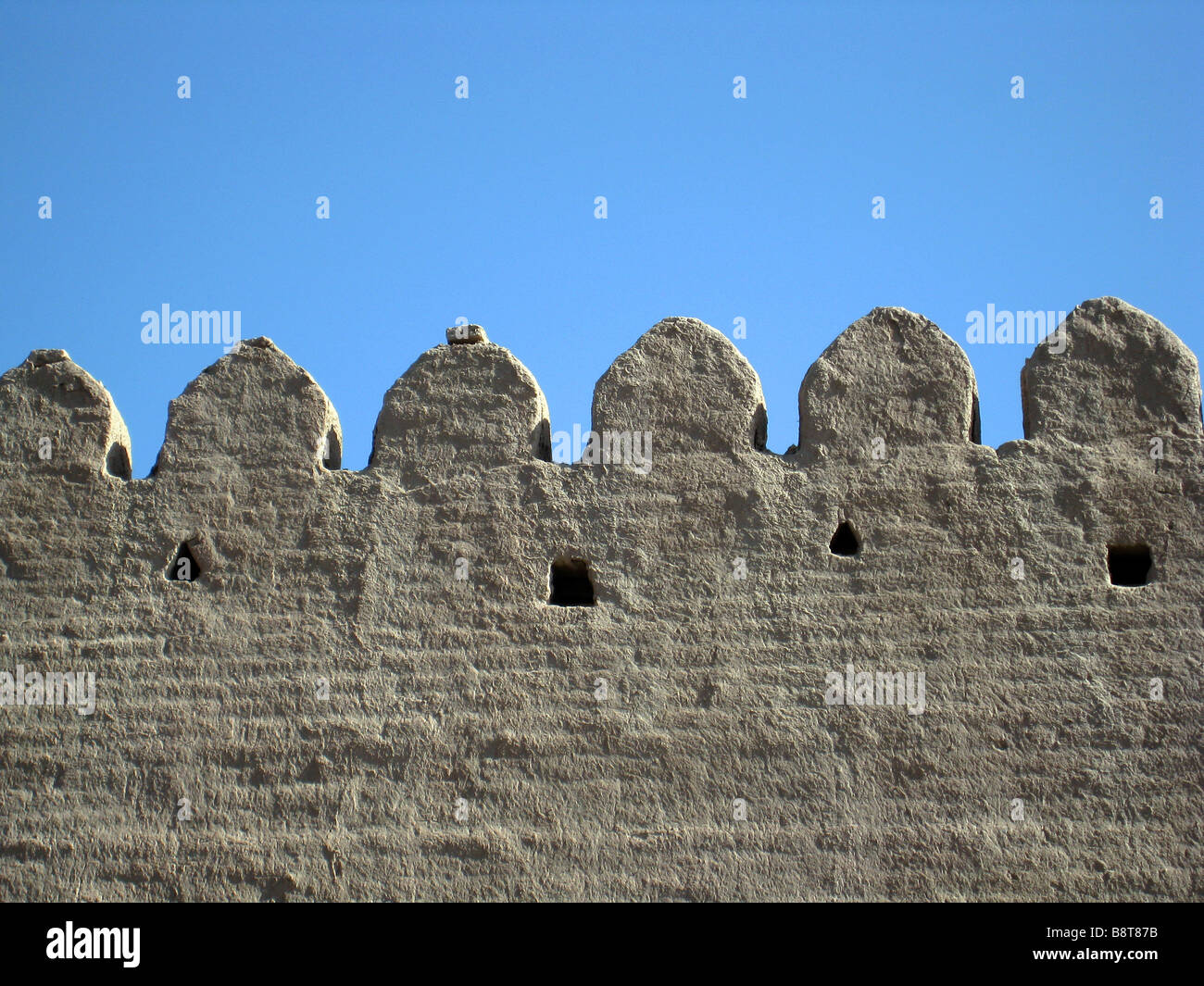 Details of fort walls, Khiva, Uzbekistan Stock Photo - Alamy