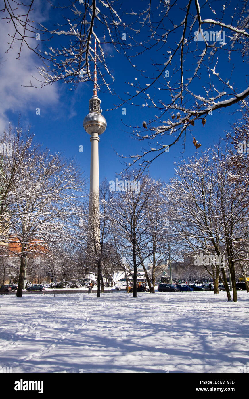 Snow landscape Alex Berlin center Stock Photo - Alamy