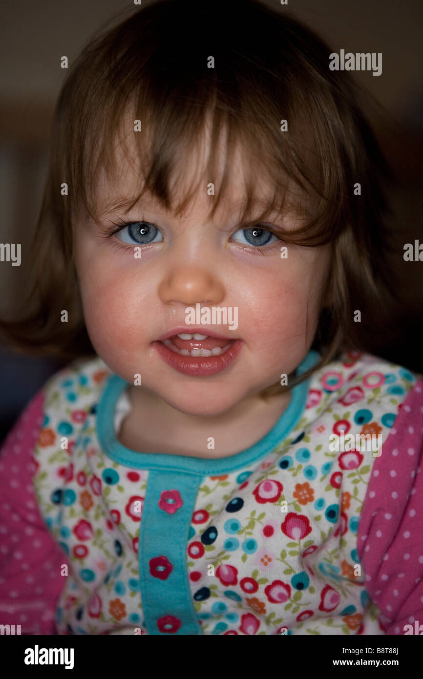 A pretty looking blue eyed girl Stock Photo - Alamy