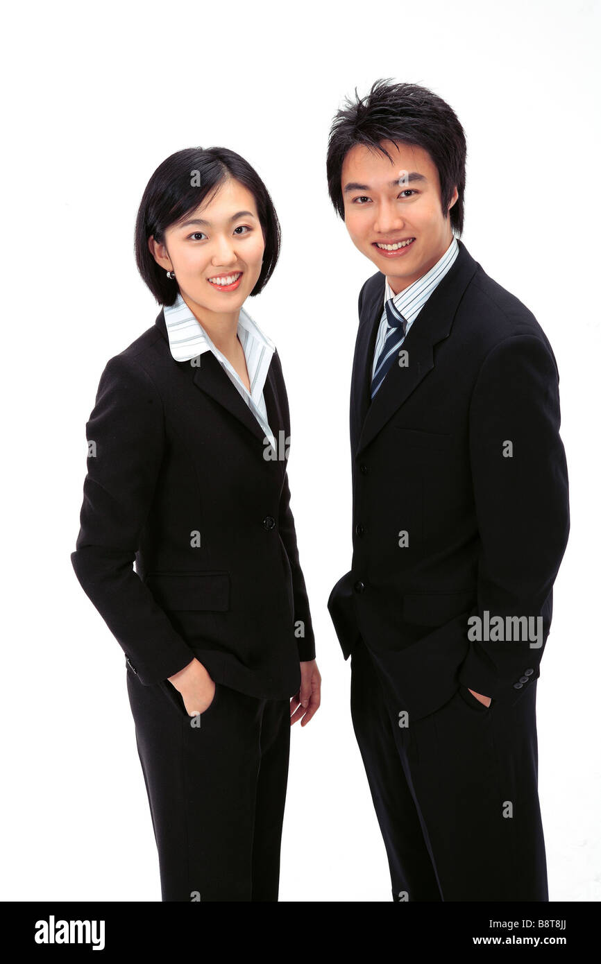 Young Business Couple Stock Photo - Alamy