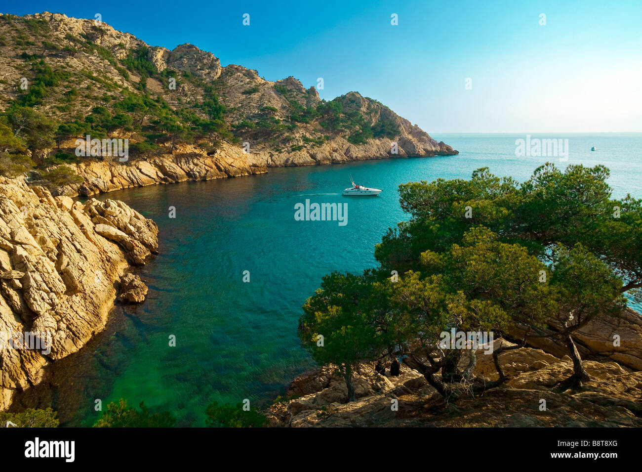 CALANQUE OF MEJEAN PROVENCE FRANCE Stock Photo - Alamy