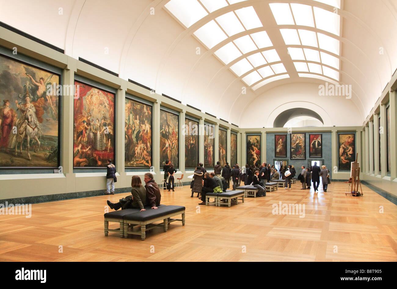 PARIS LOUVRE MUSEUM RUBENS ROOM Stock Photo - Alamy