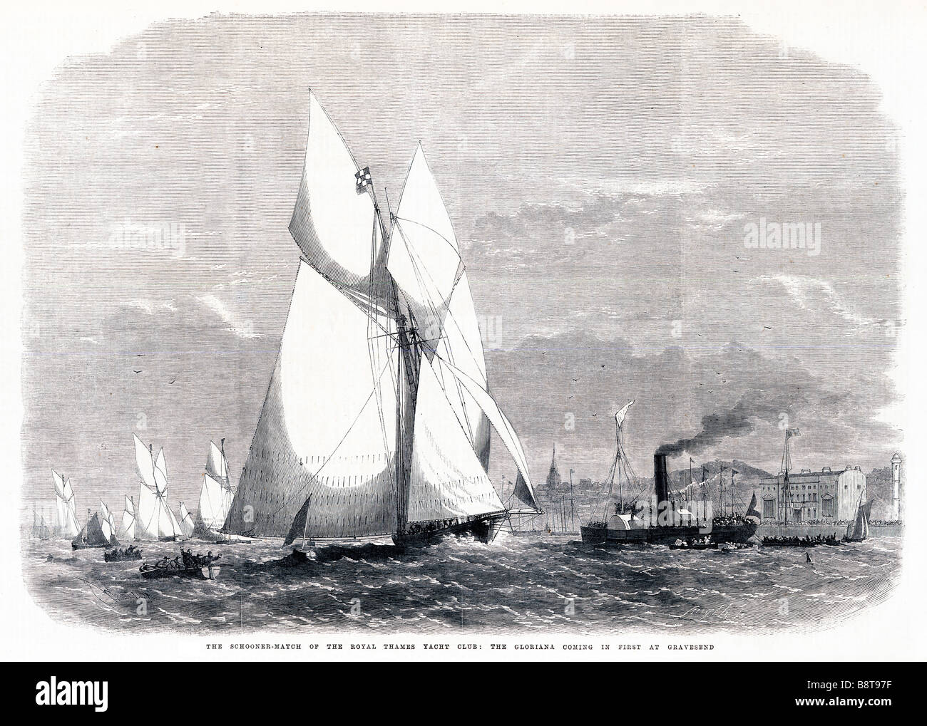 Victorian boat drawing hi-res stock photography and images - Alamy