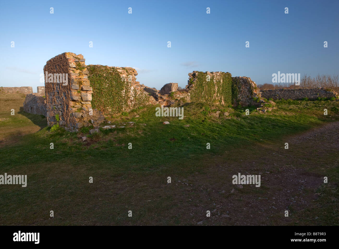 Ruins Southern Fort Berry Head. Brixham. Devon. UK. Europe Stock Photo ...