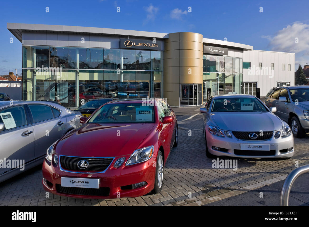 Lexus car showroom Stock Photo - Alamy