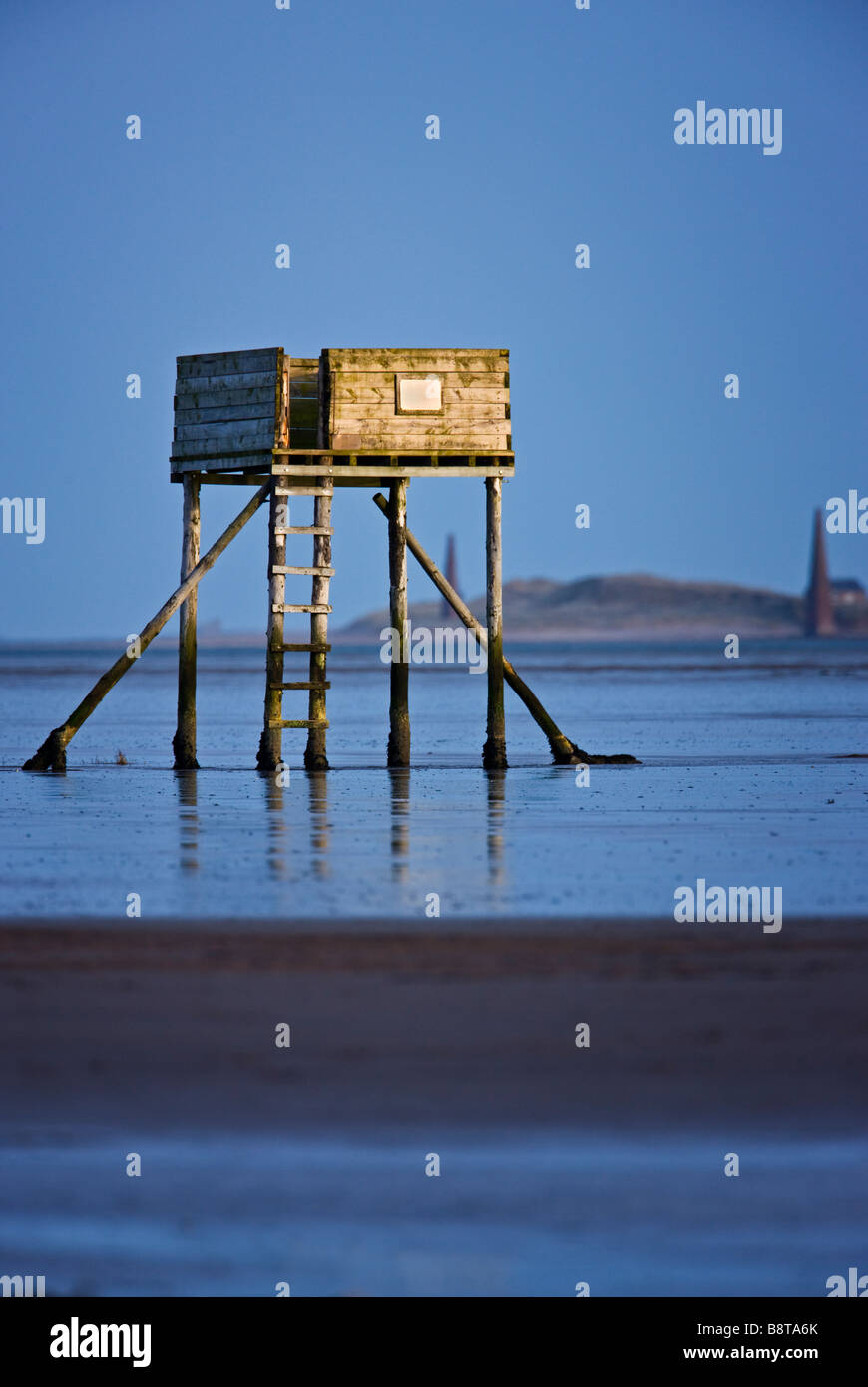 Refuge box on the Pilgrim's Way, Holy Island of Lindisfarne ...