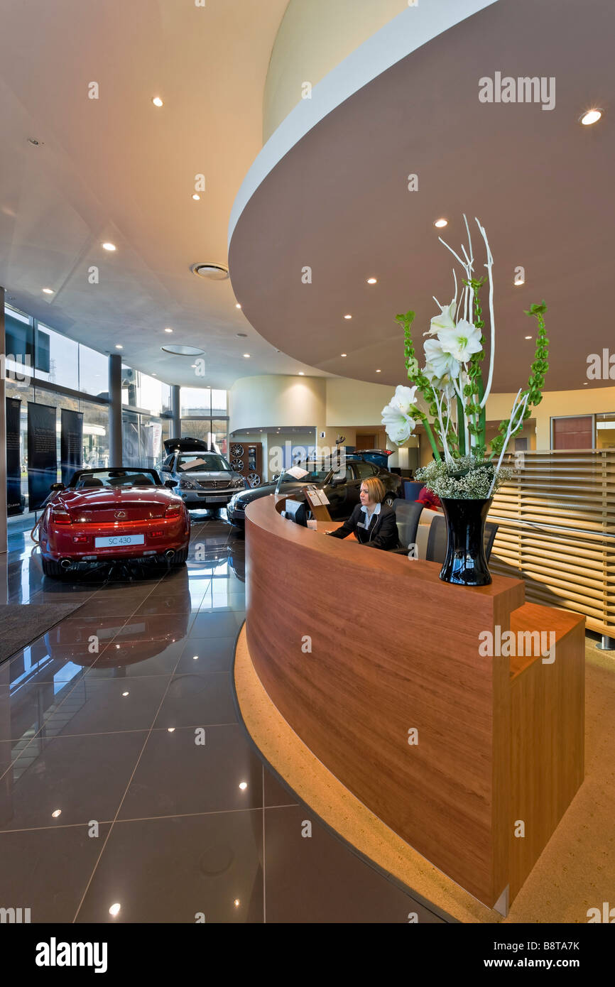 Lexus car showroom Stock Photo - Alamy